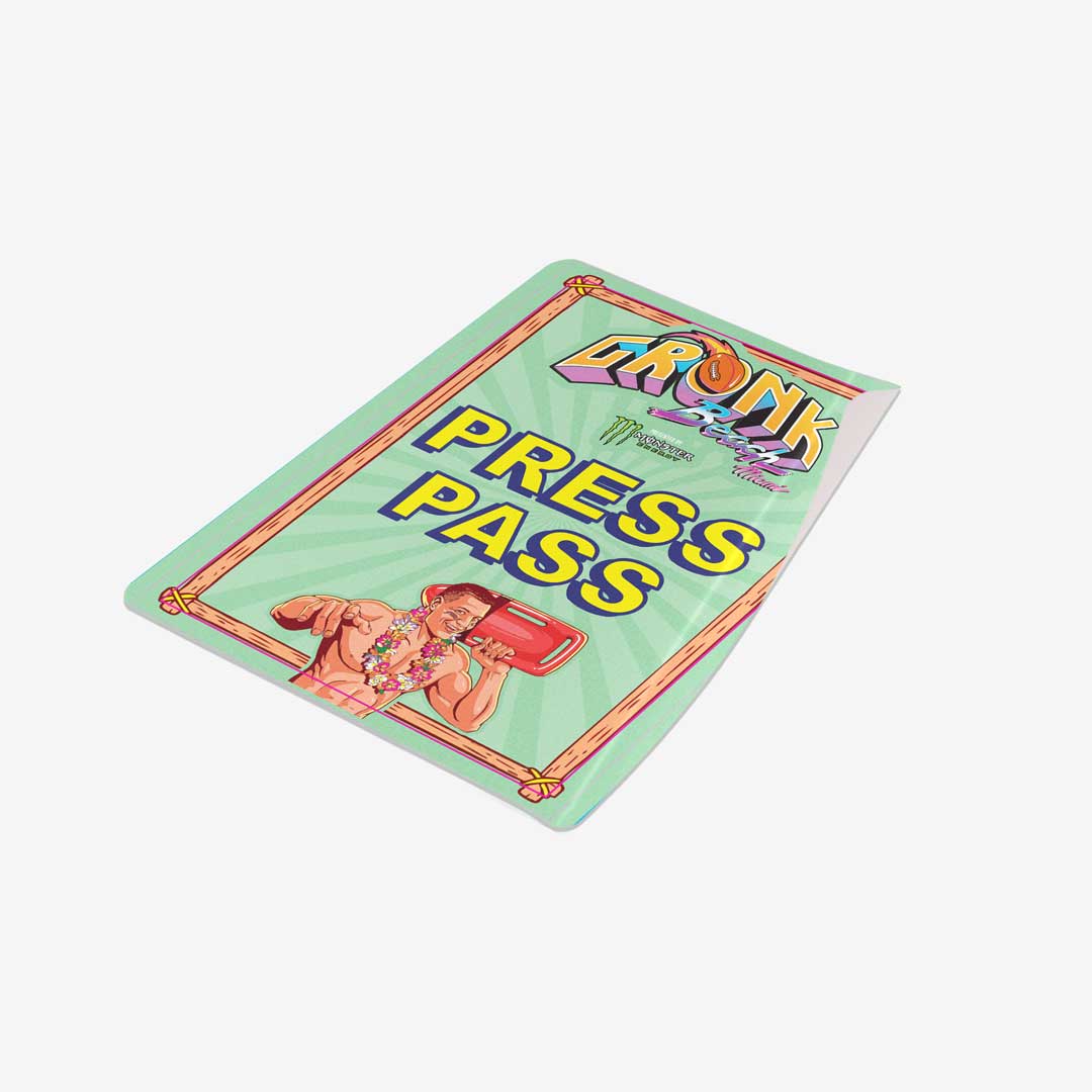 Custom Satin Passes and Paper Sticky Passes | ID&C