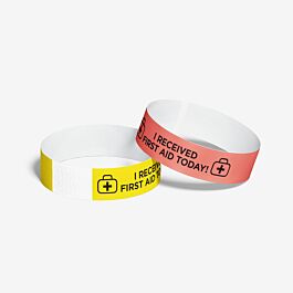 I Received First Aid Today Paper Wristbands | ID&C