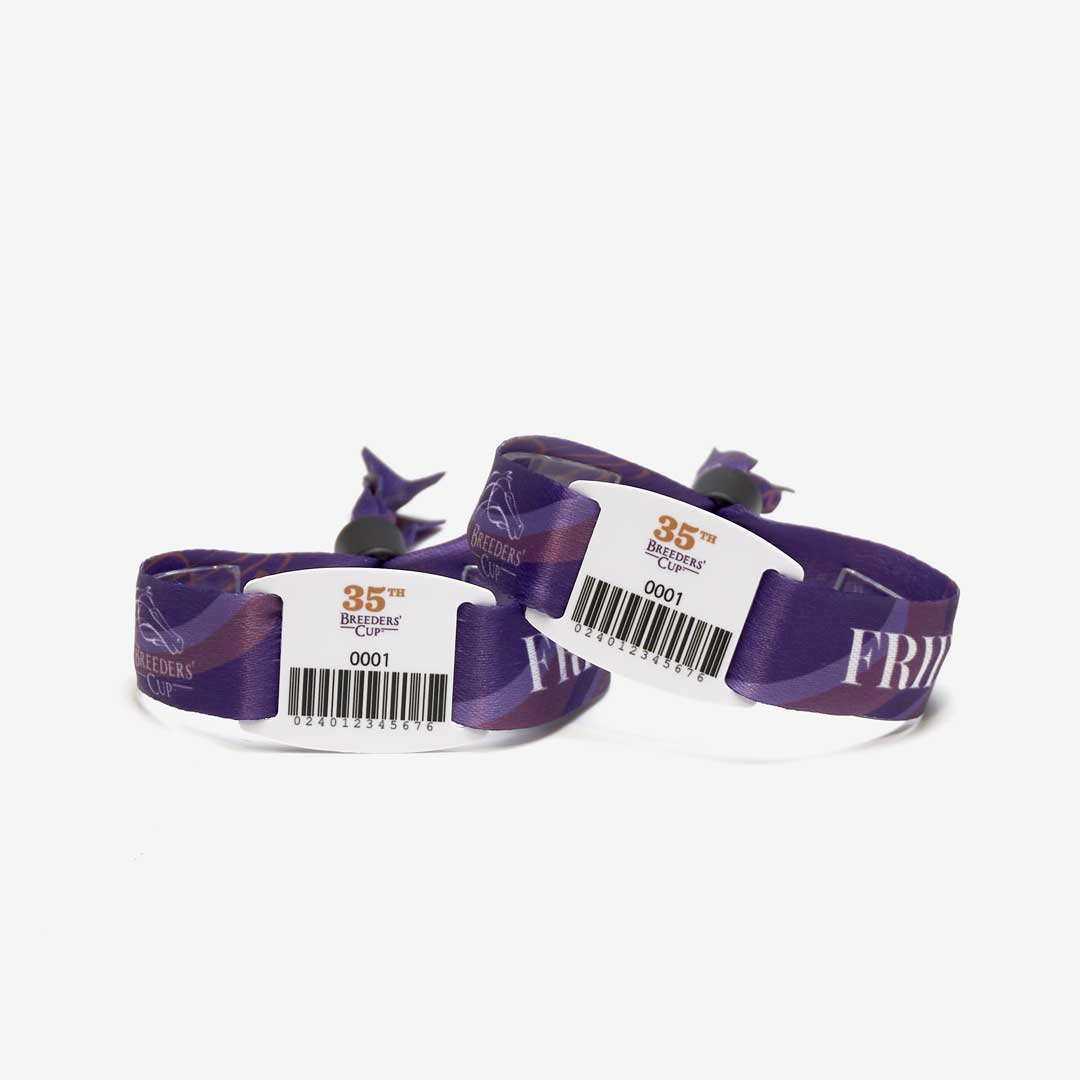 Barcode Cloth Wristbands | Barcode Tag Wristbands | ID&C
