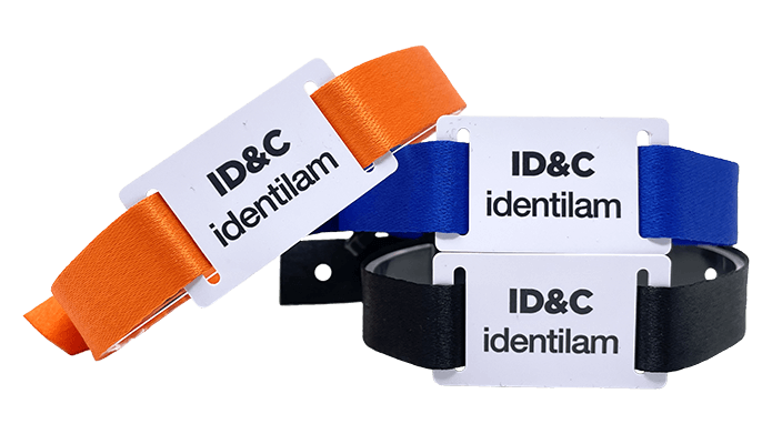 Fabric with a Printed Tag | Quick Delivery Fabric Wristband | ID&C