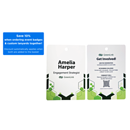 Recyclable Event Badge | Eco Friendly Badges | ID&C